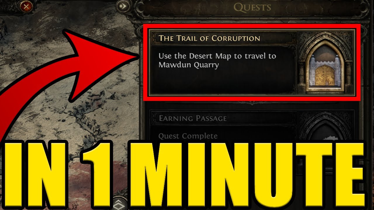 PATH OF EXILE 2 USE the DESERT MAP to TRAVEL to MAWDUN QUARRY SOLUTION ...