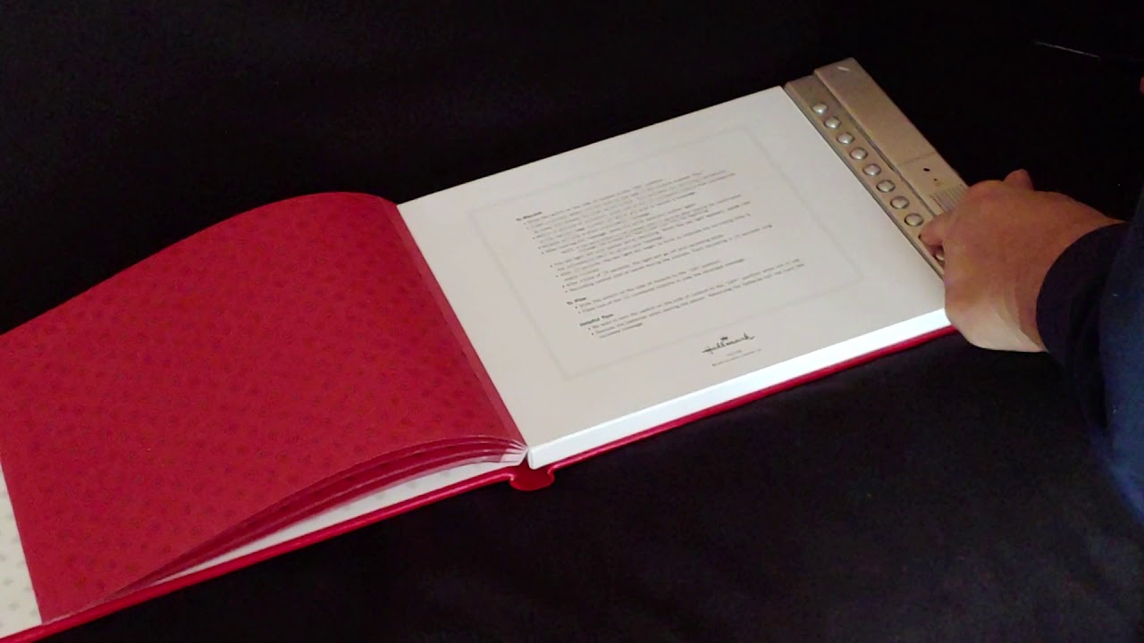 006 Hallmark rare recordable holiday family & friends memory album 10 ...