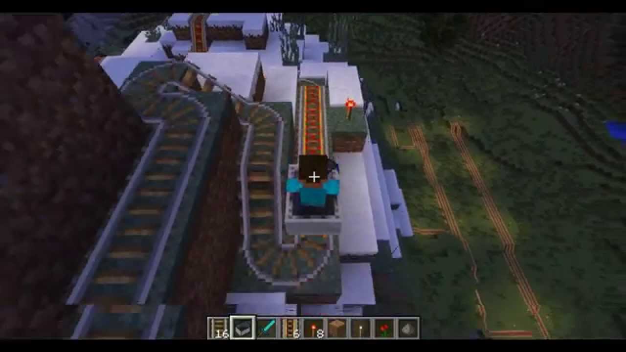 '' Poprzez góry i doliny '' - moje nowe tory w minecraft HD - YouTube
