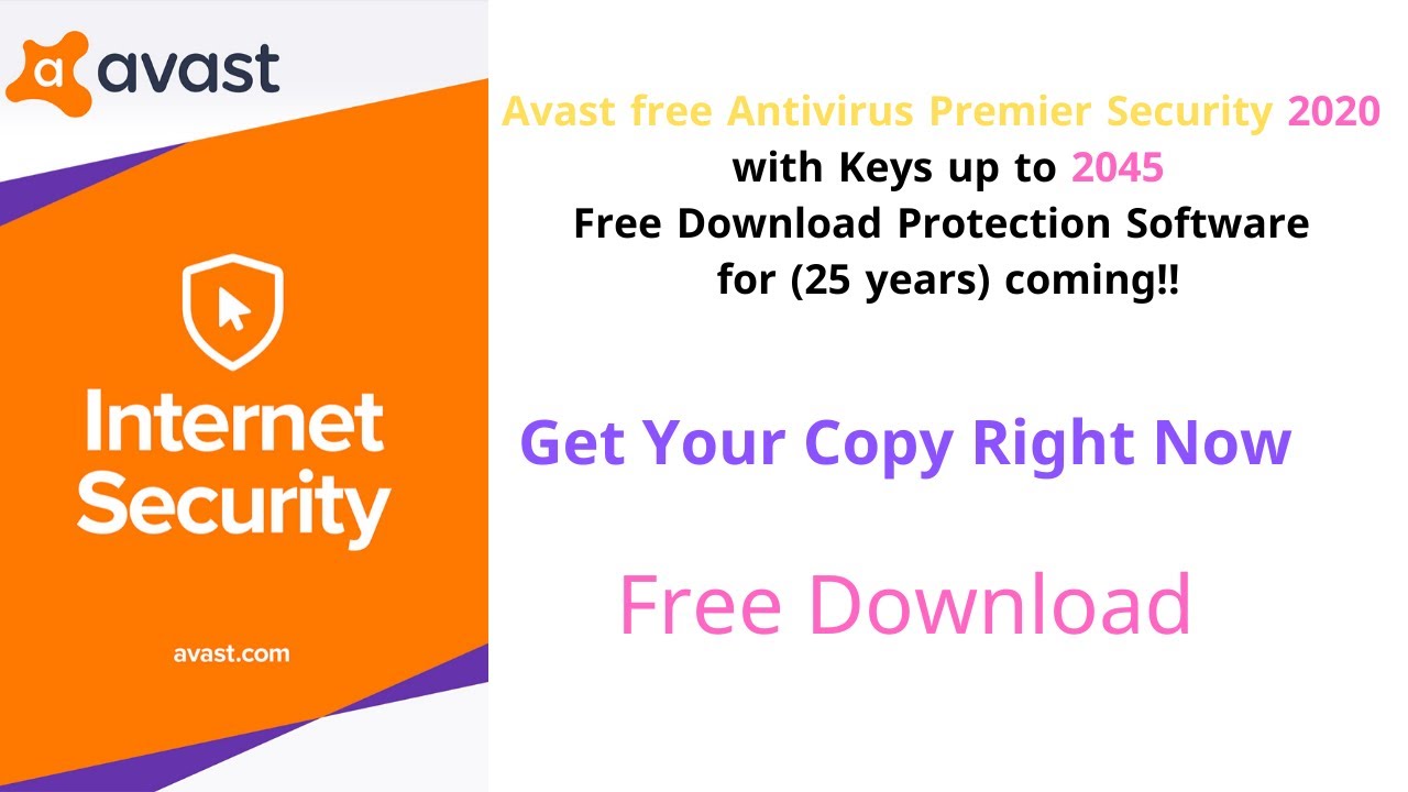 Avast free Antivirus Premier Security 2020 with Keys up to 2045 ...