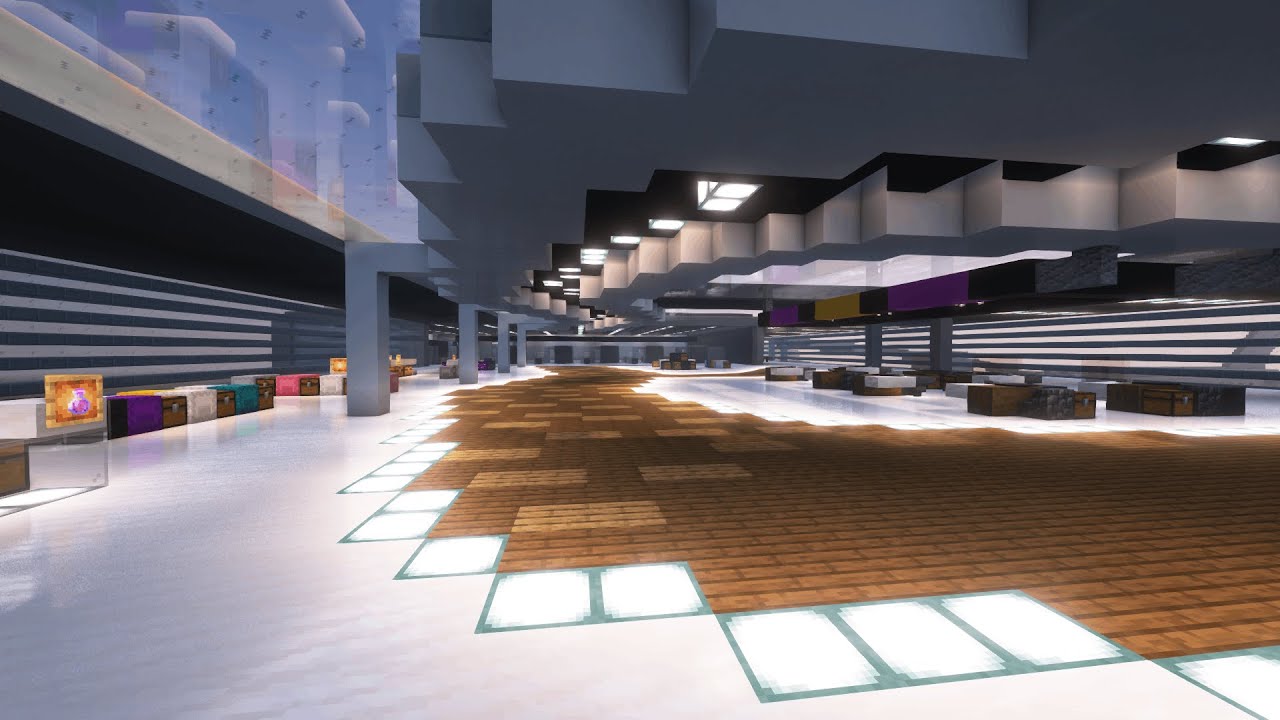 MINECRAFT | How to Build a Realistic Modern AIRPORT | Duty-Free ...