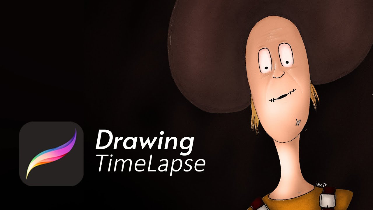 (TimeLapse) Drawing "Cowboy Rick" in Procreate - YouTube