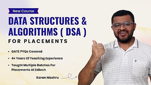 Complete Data Structures and Algorithms for placements in Hindi - YouTube