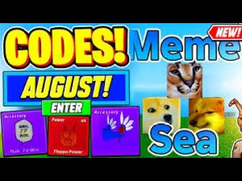 🎩 AUGUST UPDATE 🎩 MEME SEA CODES ROBLOX MEME SEA CODES 2024 - YouTube