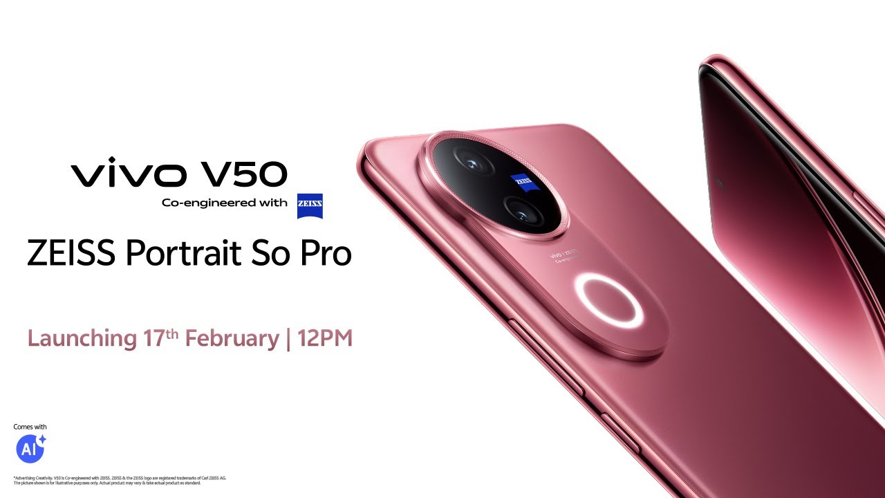 The new vivo V50 launches on 17th February at 12:00 PM – Tune in live ...