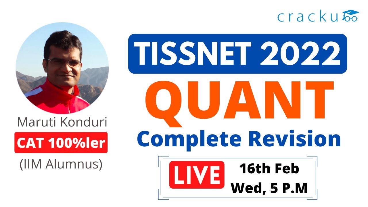 TISSNET 2022 - Quant Complete Revision By Maruti Sir (CAT 100%ler ...