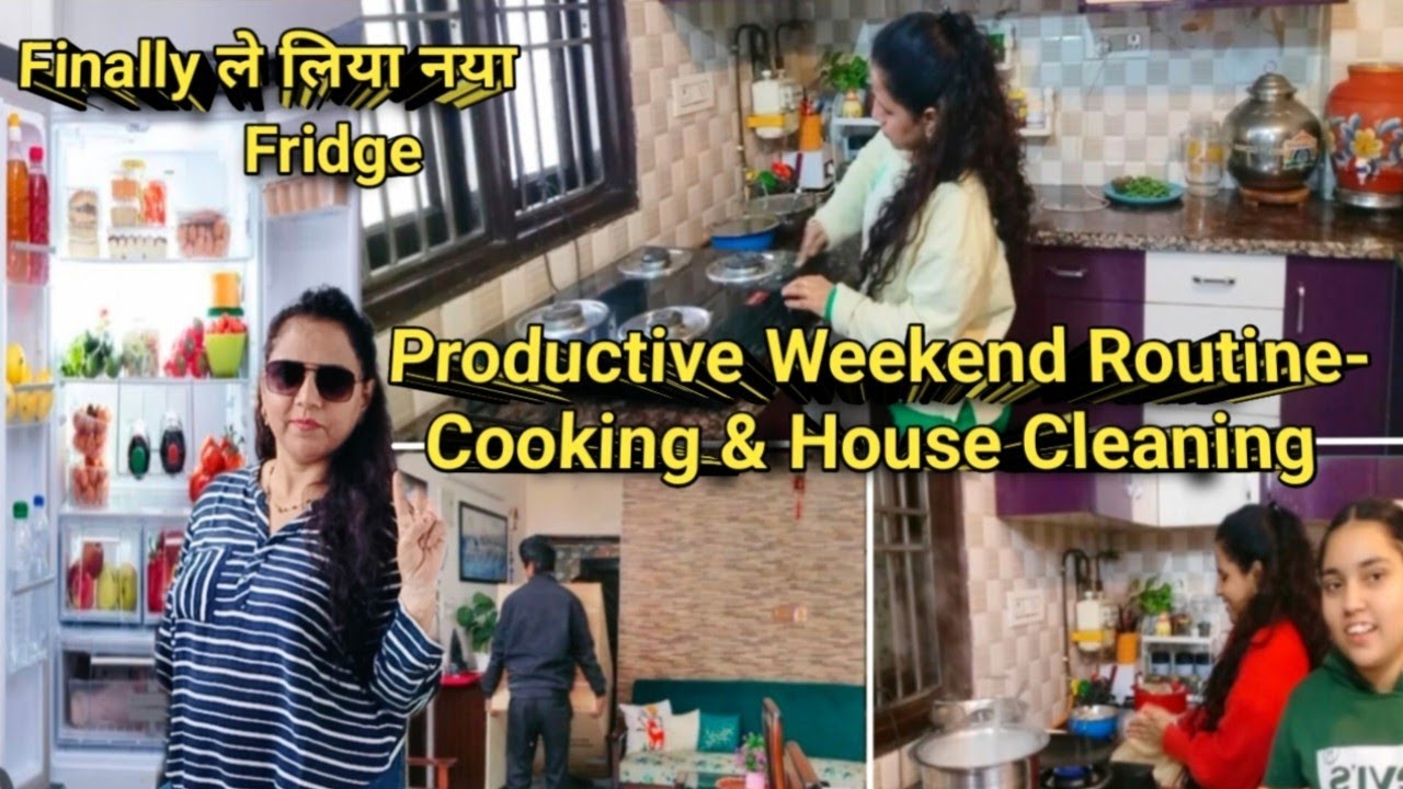 Productive Weekend Routine of Indian Homemaker with her family in ...