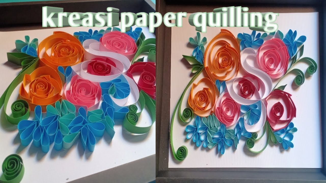 MUDAH| cara membuat bunga quilling - YouTube