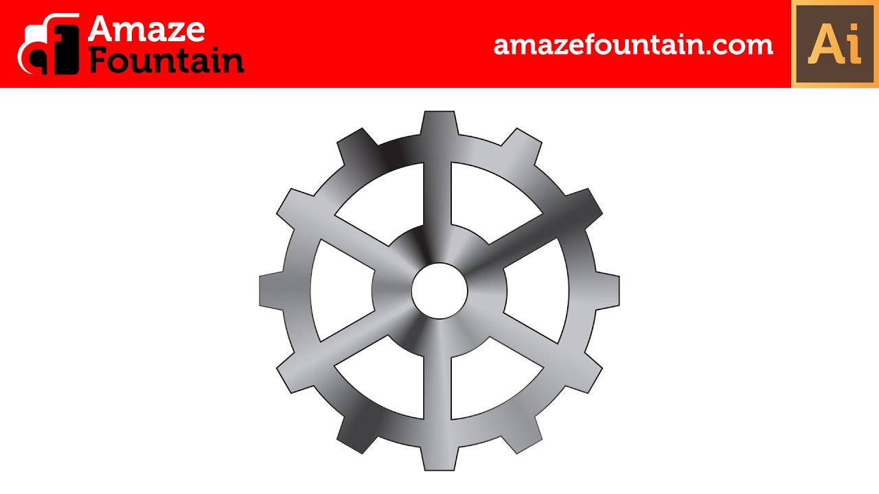 ILLUSTRATOR TUTORIAL How To Create Gear Wheel Illustrator Graphics illustrator-tutorial-how-to-create-gear-wheel-illustrator-graphics