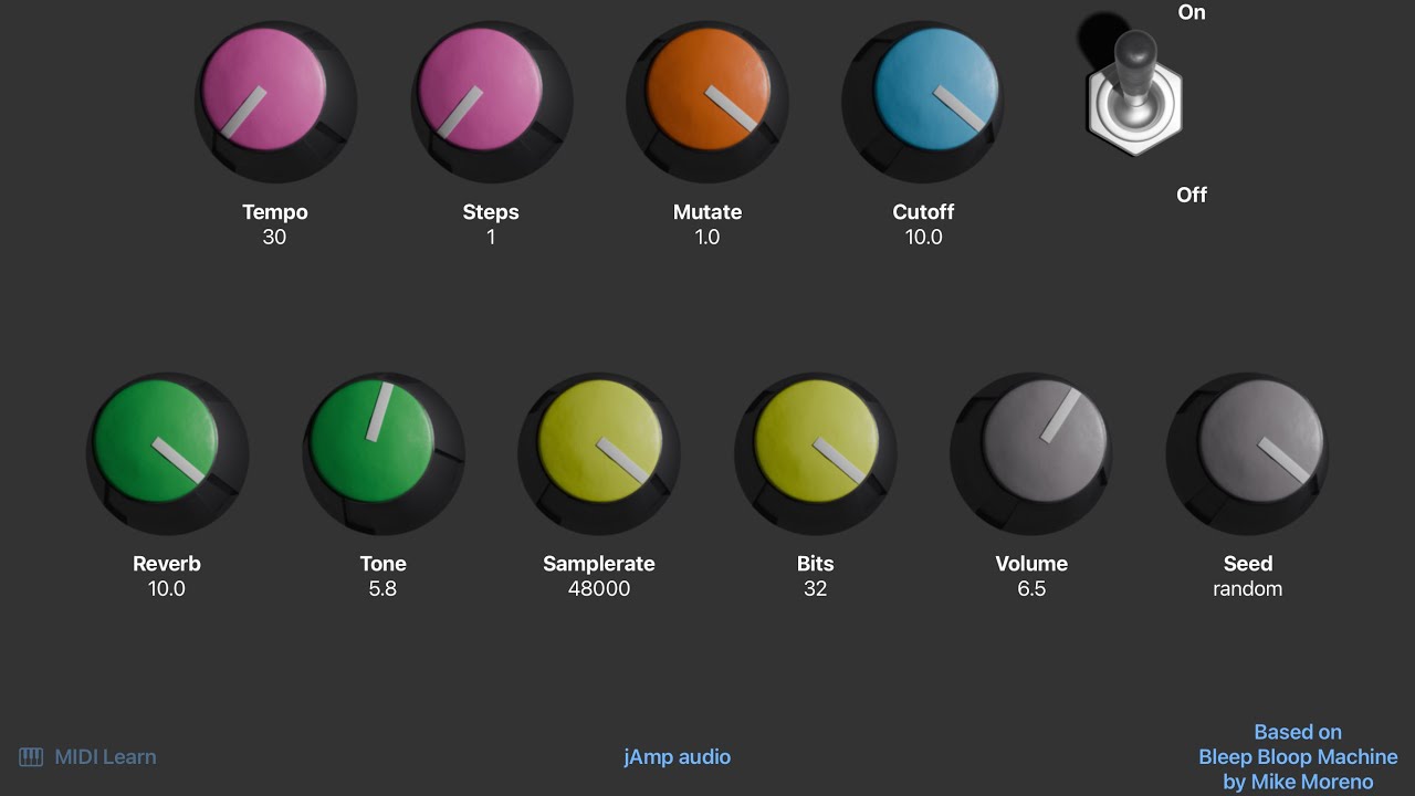 jAmp Audio Bleep | Based on Bleep Bloop Machine | Free AUv3 iOS iPad - YouTube