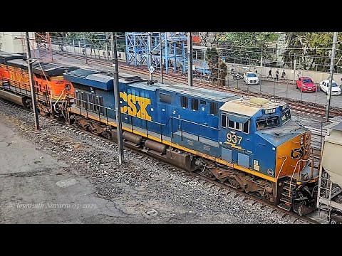 BNSF/CSX GE AC44CW 5629/ES44AH 937 (MMXSZ-06)(A) - YouTube