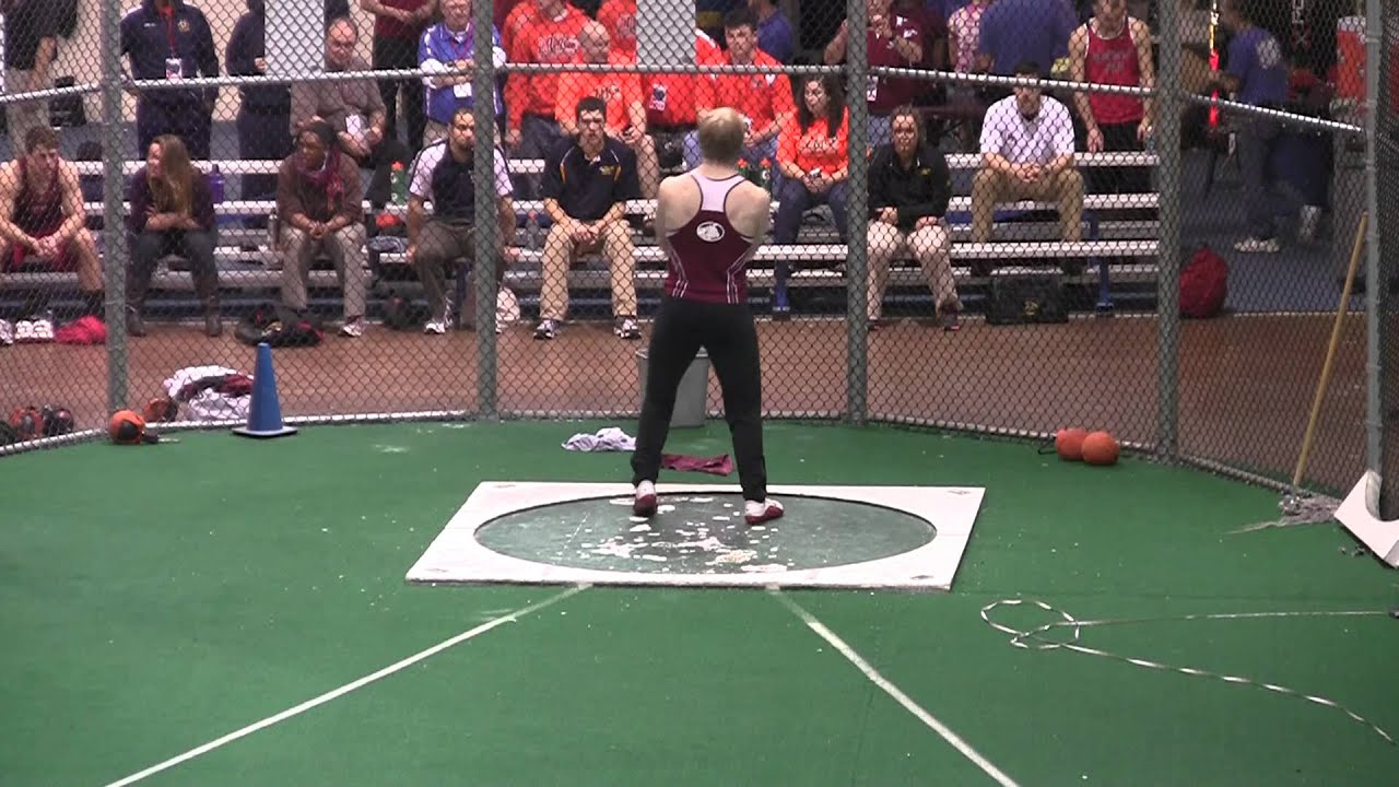 David Pless of Bates College Second Place Weight Throw at ECAC Division ...