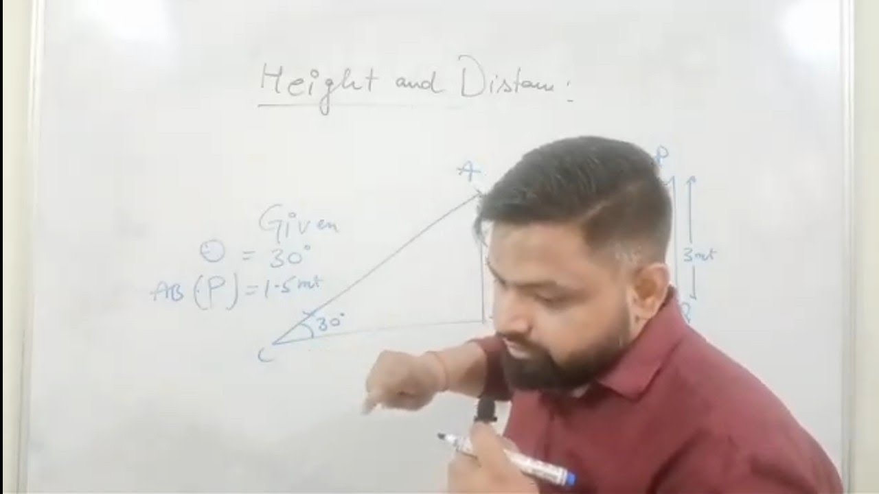 Some Applications Of Trigonometry CBSE Class 10 By Abhinav Sir - YouTube