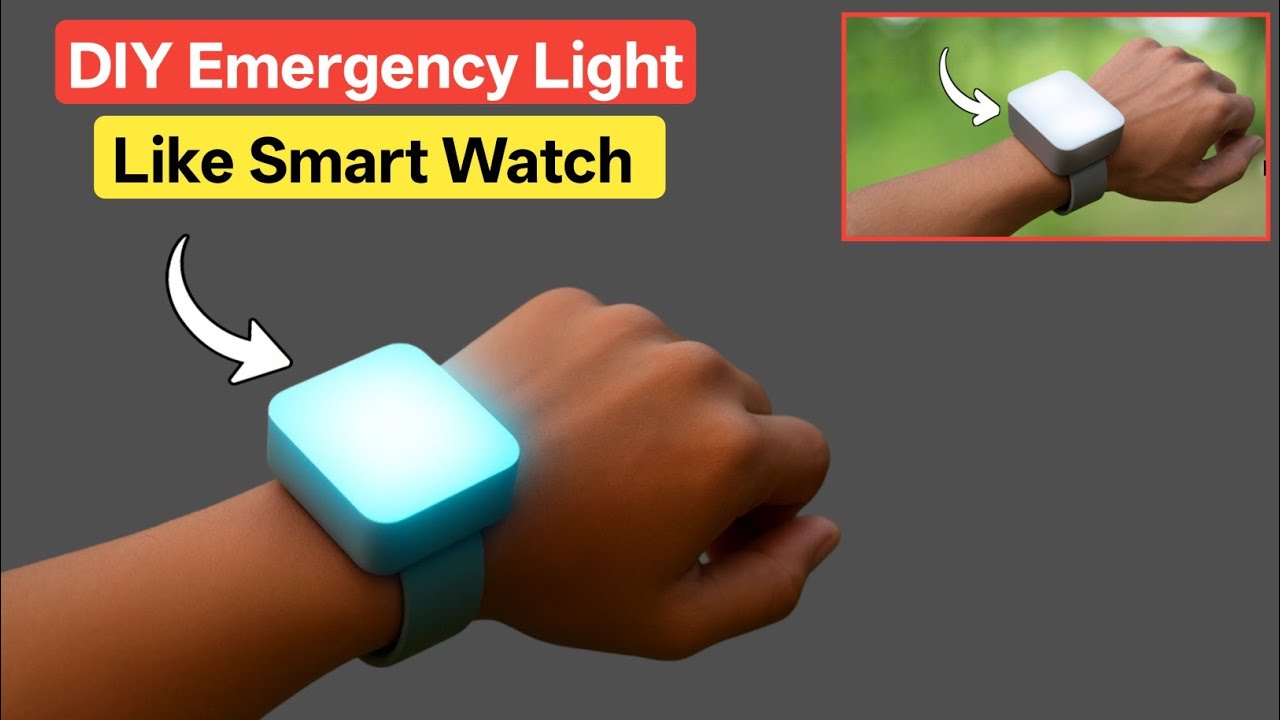 DIY Emergency Light Like Watch 🤓⚡| Cool Tech Idea You Must Try! - YouTube