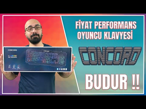 UCUZ VE ŞIK OYUNCU KLAVYESİ / Concord Led Backlight Keyboard C-62 İncelemesi