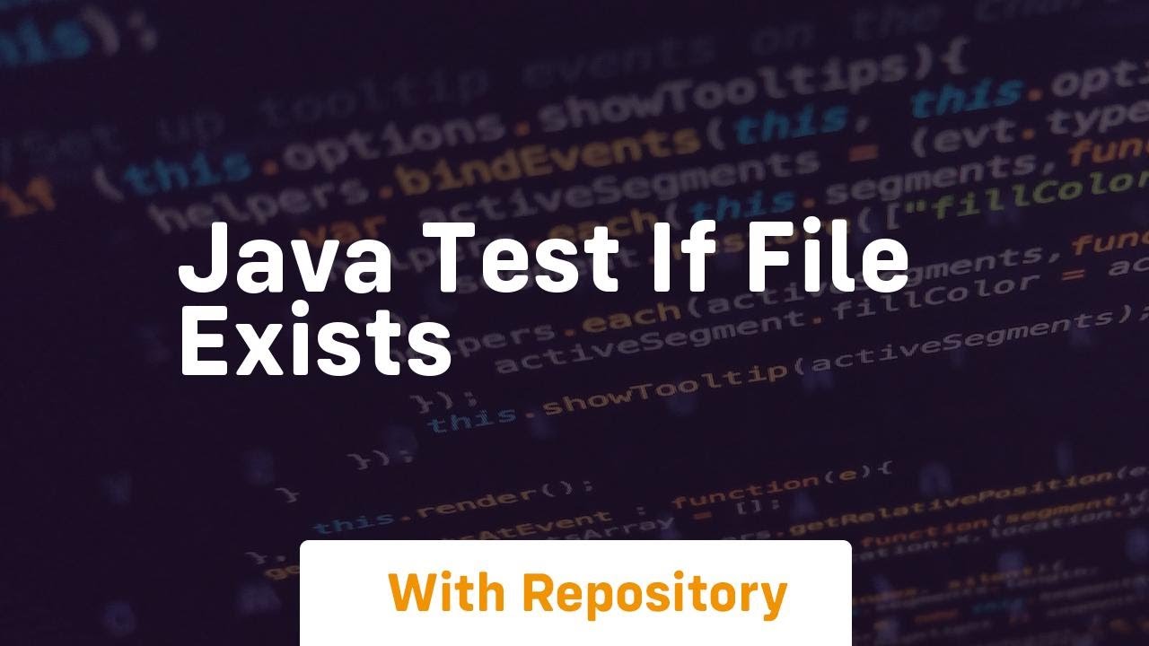 java test if file exists - YouTube