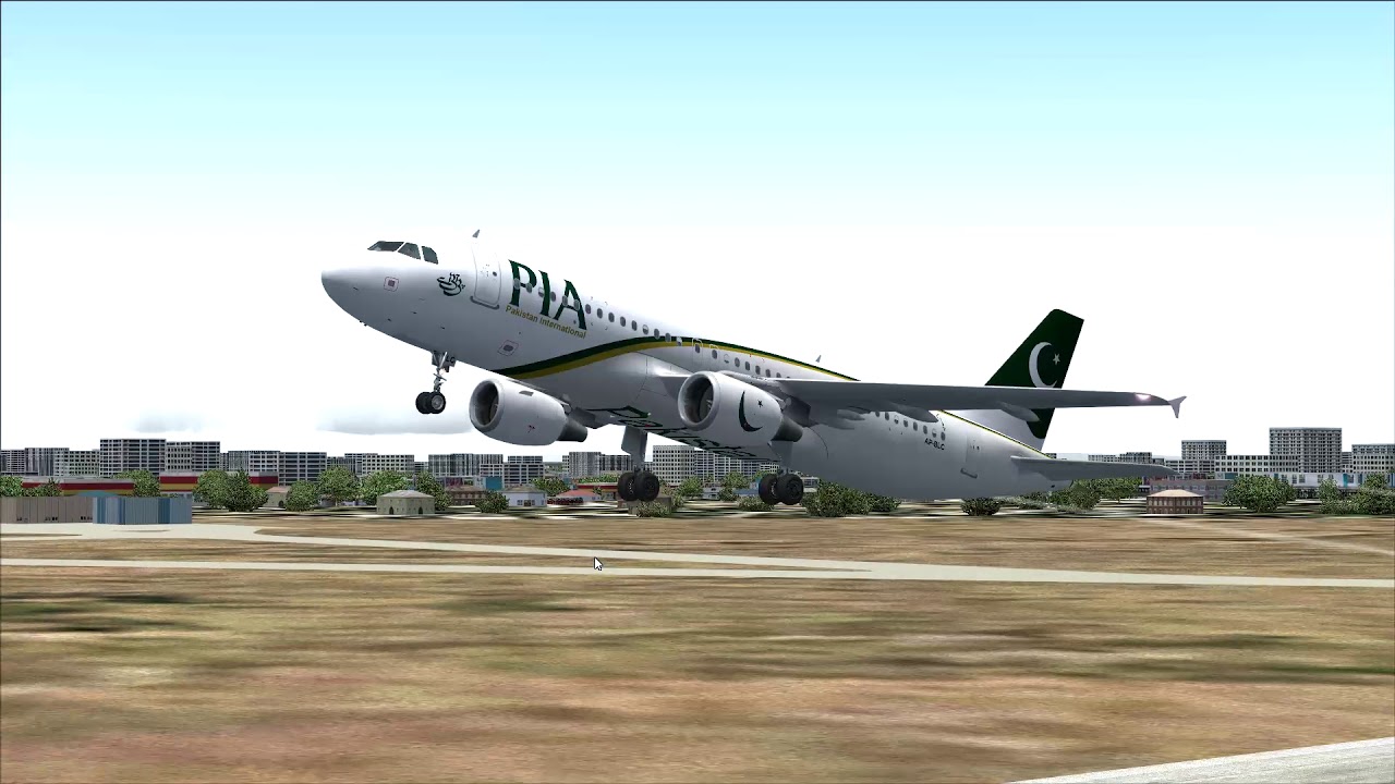 PIA PK-8303 departure from Lahore destination Karachi - YouTube