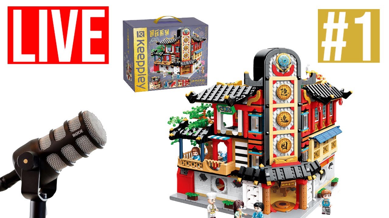 Keeppley Hermitage Garden LIVE build - 1 | Set K18003 - YouTube