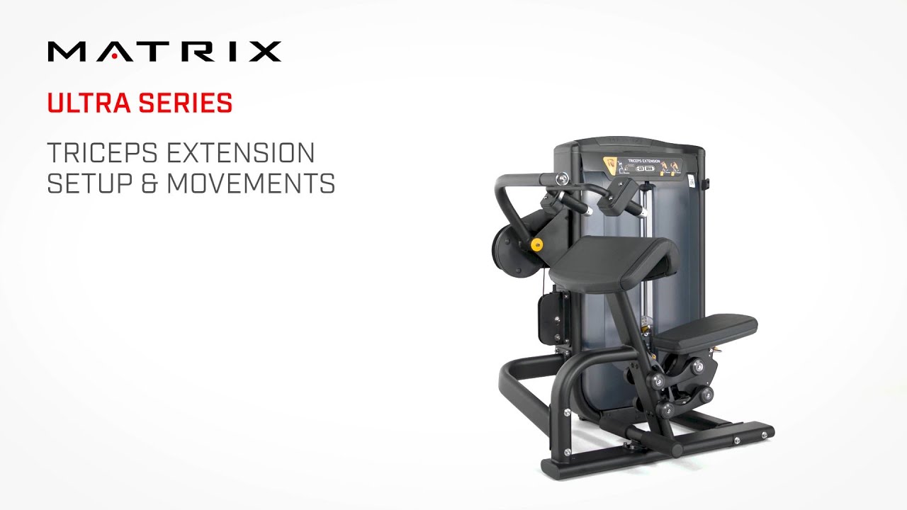 Como utilizar la maquina Matrix Fitness Ultra Extensión de Tríceps TOS ...