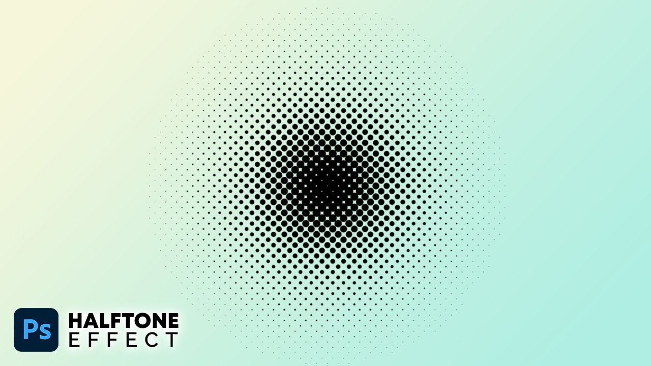 How to create a Beautiful Halftone Effect using a brush tool in ...