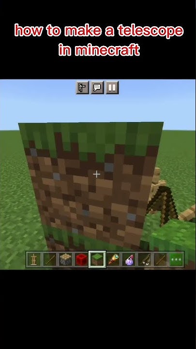 How to make telescope in minecraft #shorts #minecraft - YouTube