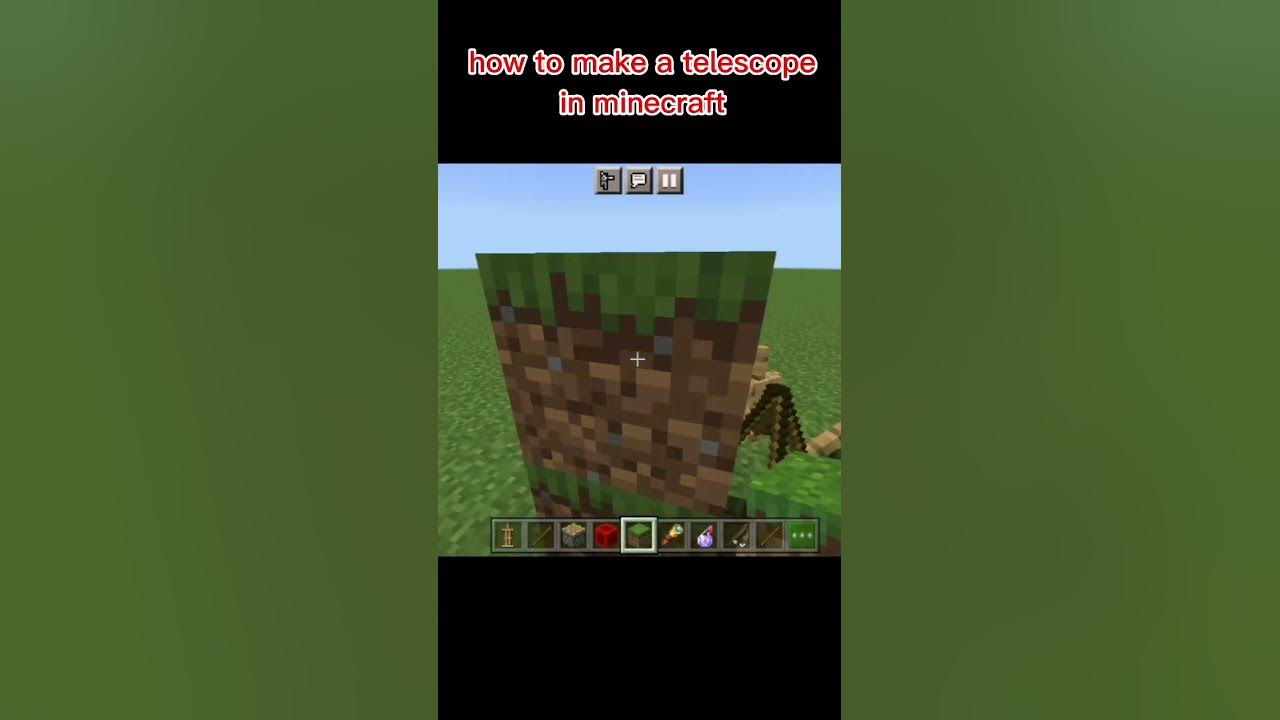 How to make telescope in minecraft #shorts #minecraft - YouTube
