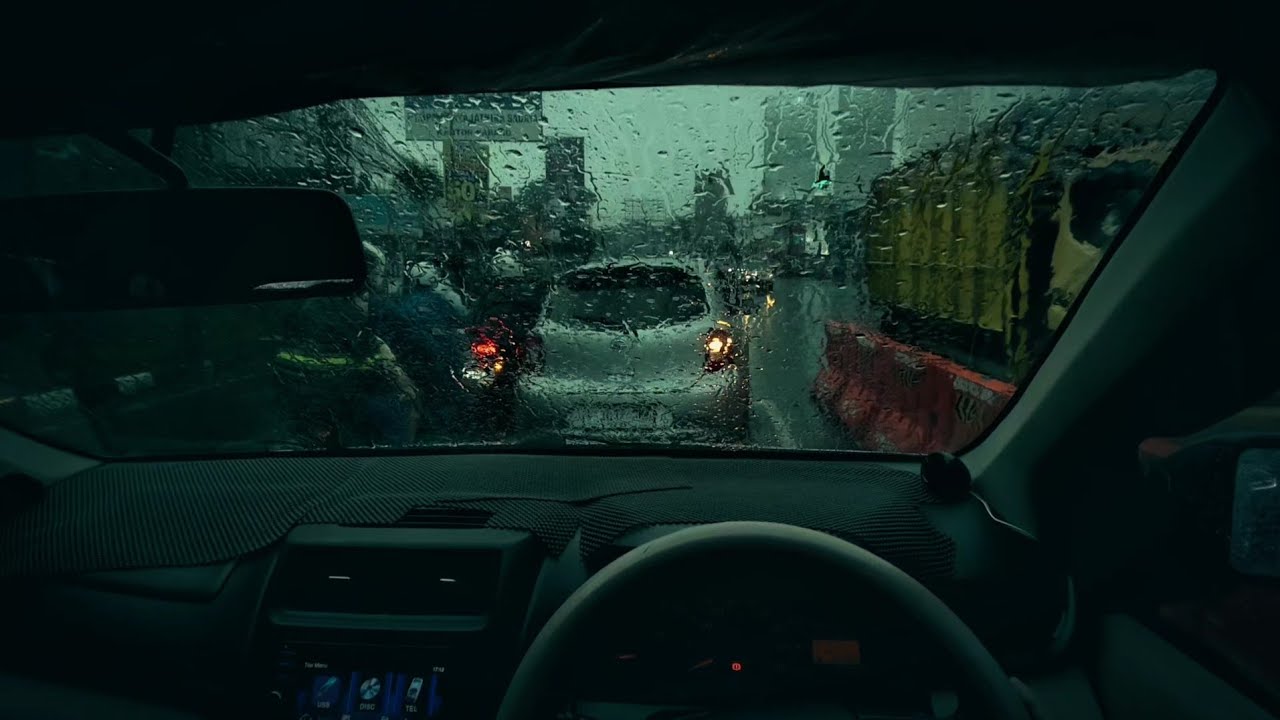 Driving in Heavy Rain | Relaxing Car Ride Sounds to Fall Asleep Fast ...