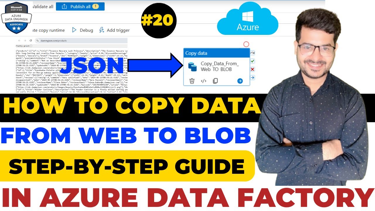 How To Copy Data From Web To Blob Storage In ADF || Azure Data Engineer ...