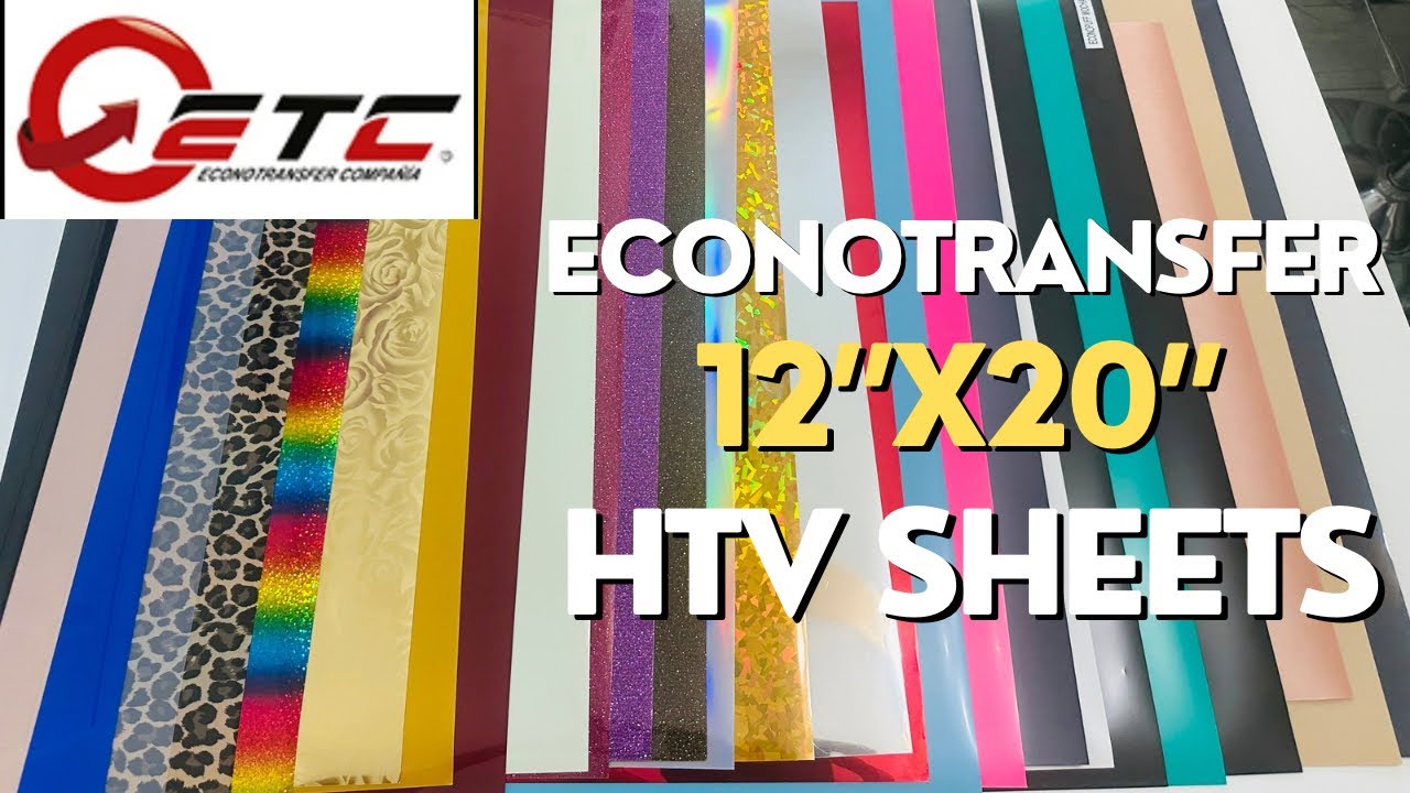 HTV Sheets From Econotransfer! - YouTube