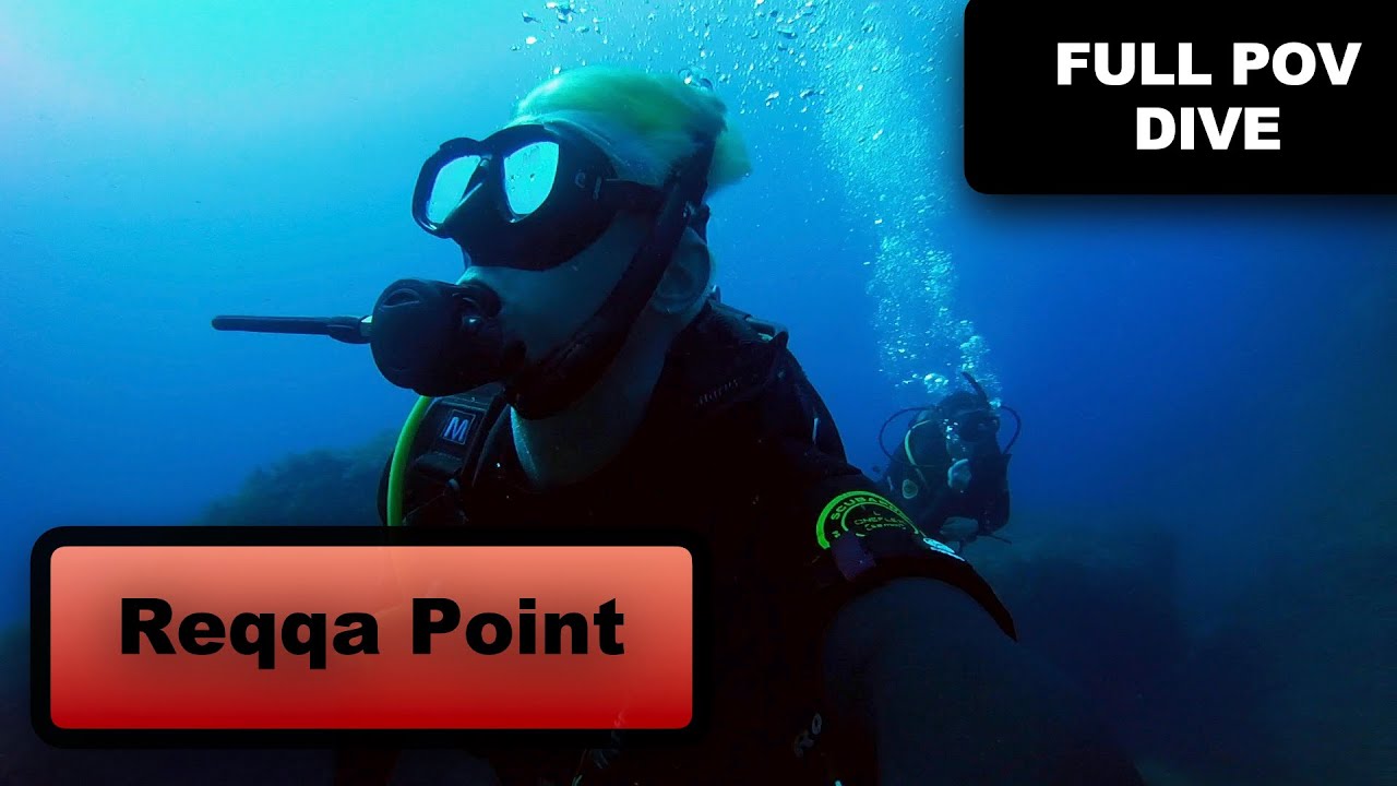 Scuba diving at Reqqa point! (A.k.a. Booming reef) | FULL POV DIVE | Gozo, Malta. - YouTube