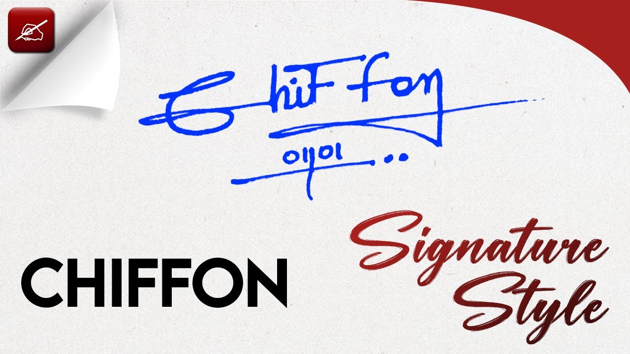 ️ Chiffon Name Signature Design - C Signature Style - How to Signature ...