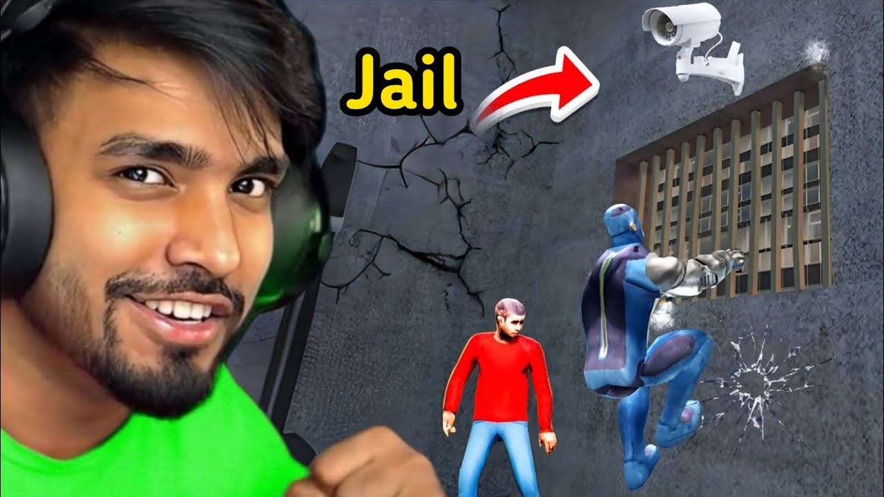 Rope hero vice town police station escape | rope hero in jail | game ...