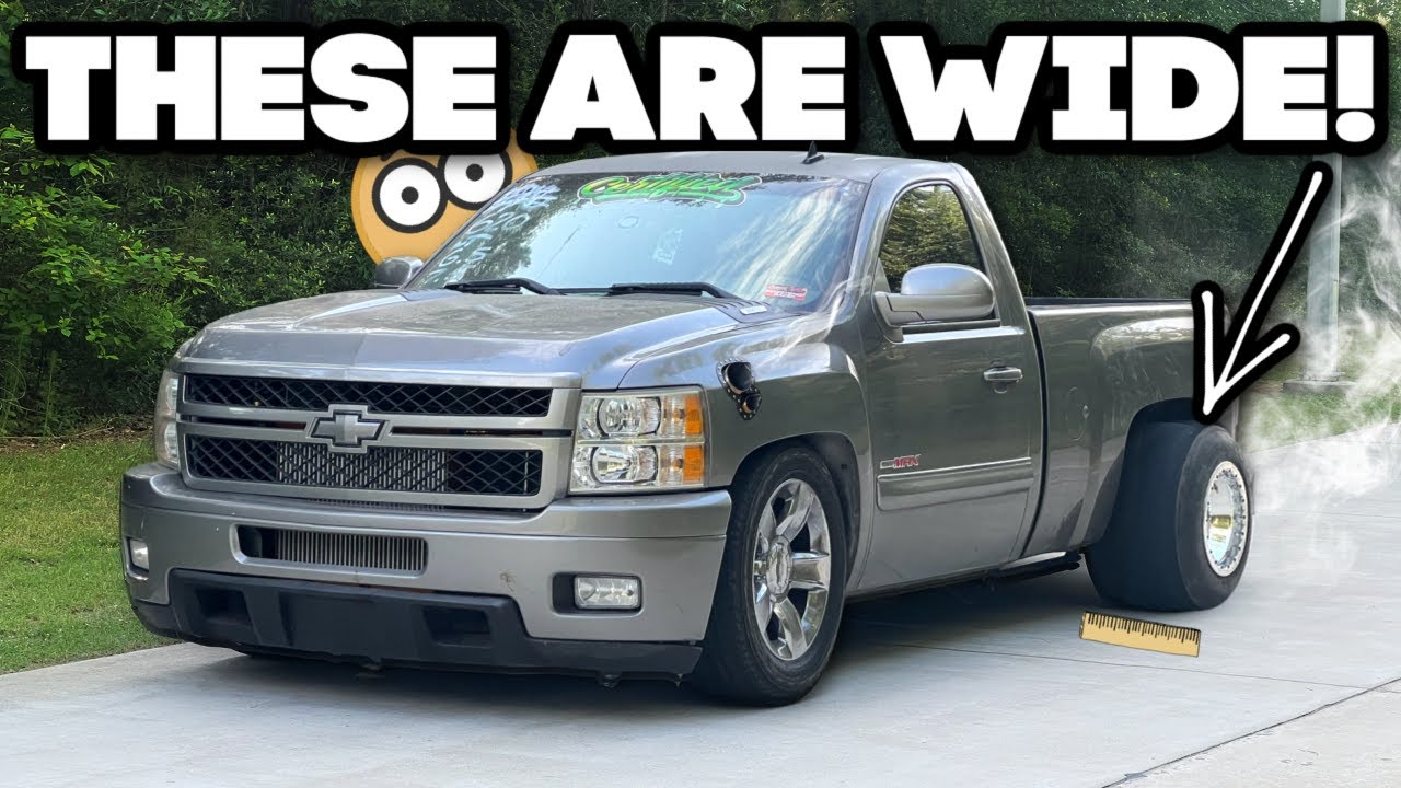 TWIN TURBO TRUCK GETS A WIDE DRAG PACK!! - YouTube
