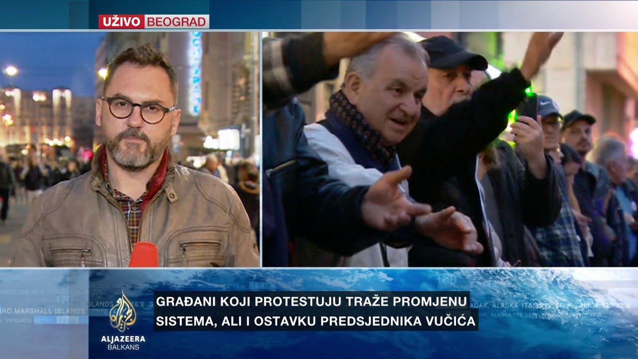 Marko Subotić o protestu 'Jedan od pet miliona' u Beogradu - YouTube