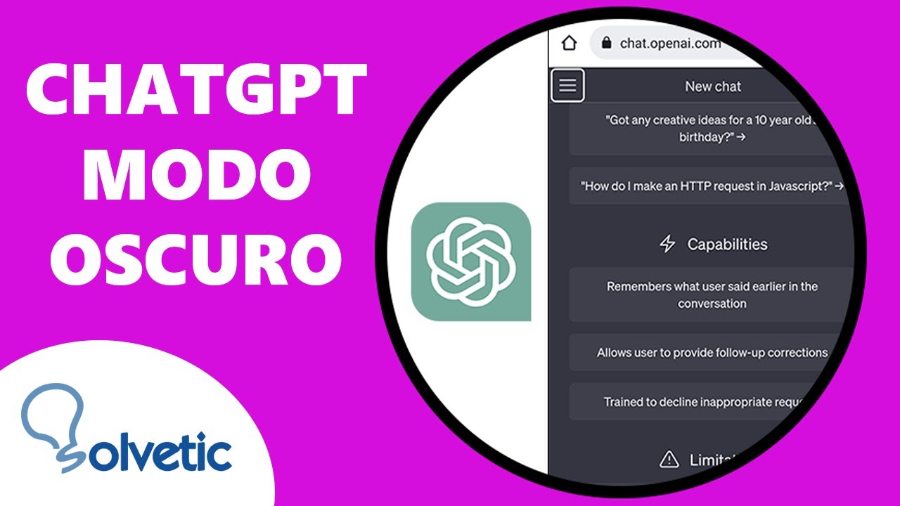 CHATGPT MODO OSCURO - YouTube