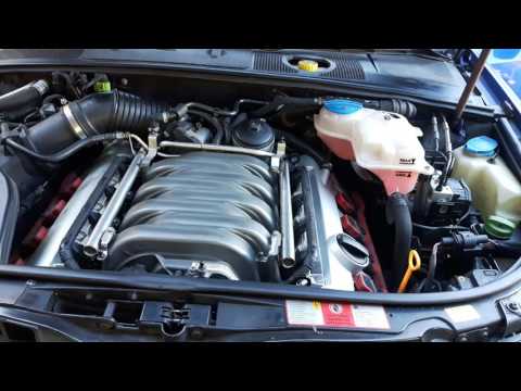 Audi S4 4.2L V8 2005 B6 cold start after fixing timing chain & guides