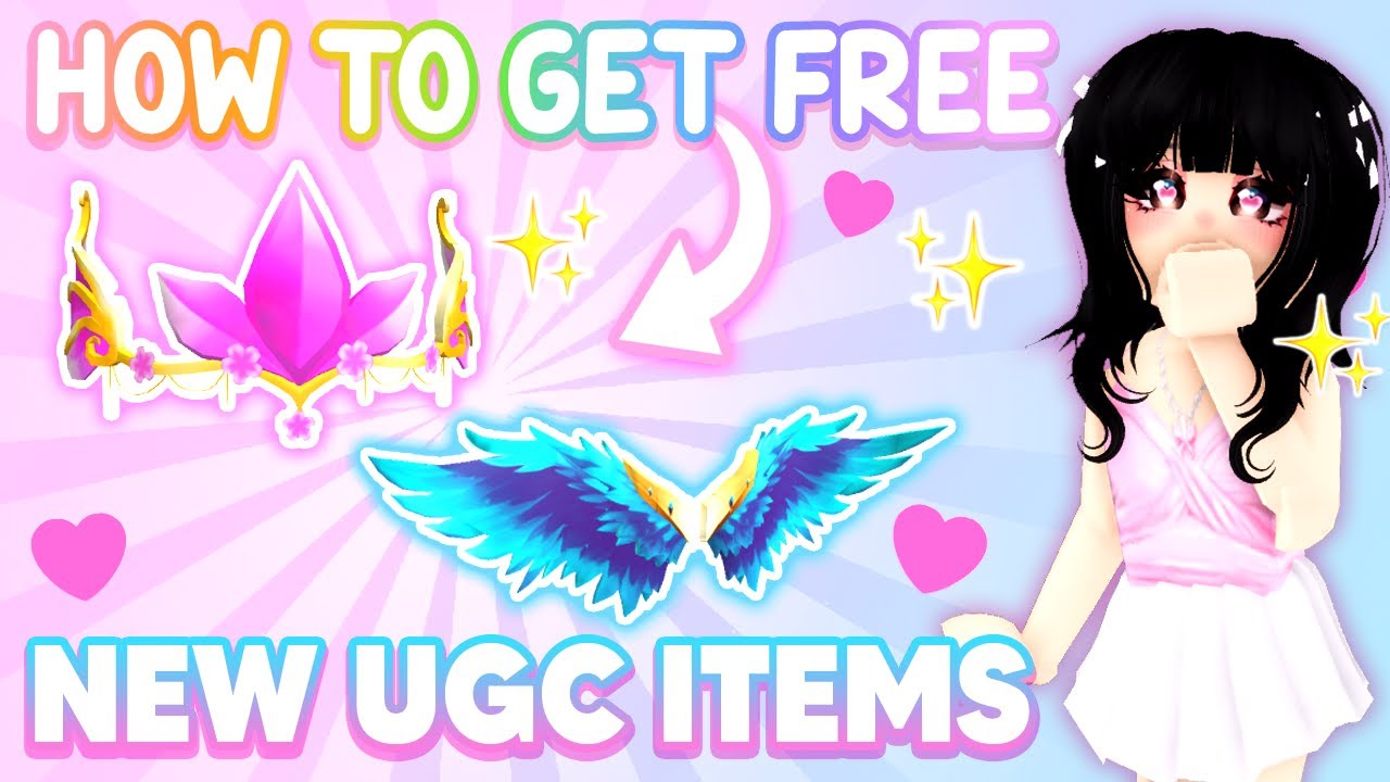 ⚠HURRY GET THESE *FREE* NEW UGC FLOWER CROWN + ANGEL WINGS ROBLOX FREE ...