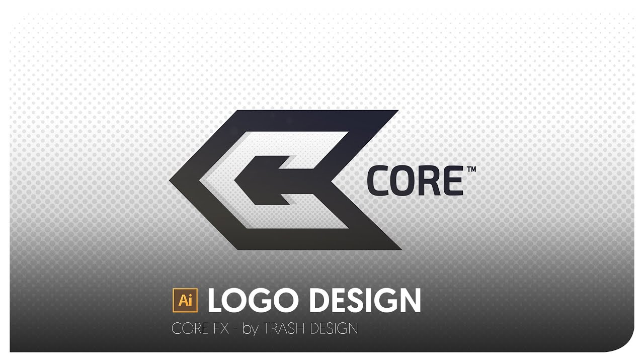 Logo Design | Speed Art - CORE FX - YouTube