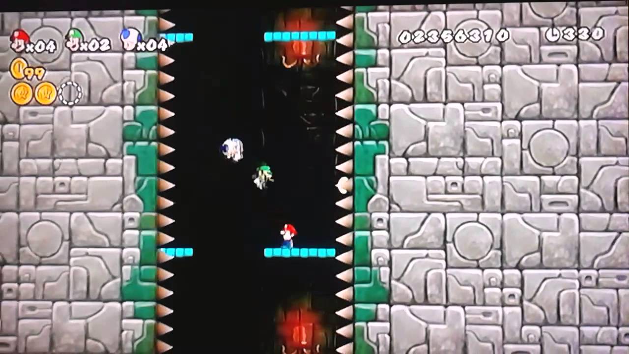 New Super Mario bros Wii pt 15: the death walls - YouTube