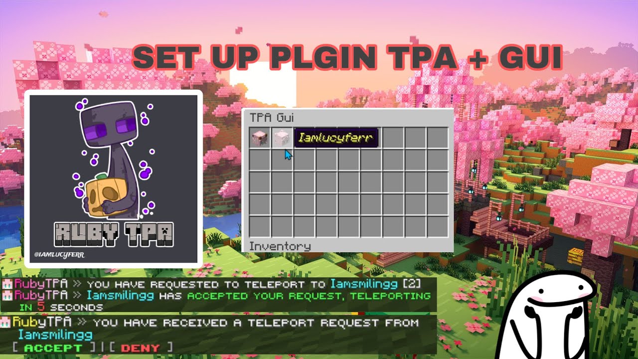 #MINECRAFT: SETUP PLUGIN TPA + GUI - YouTube