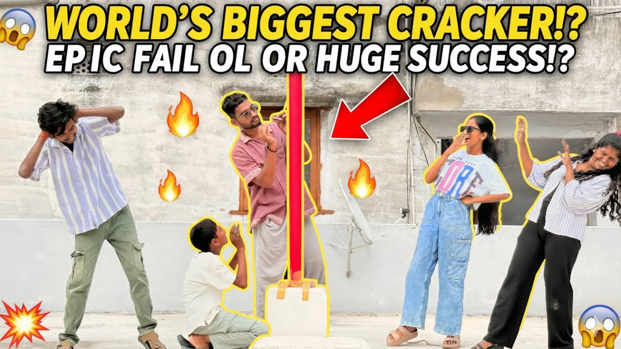 🤯 BIGGEST DIWALI CRACKER EVER TESTED! | GIANT BOMB vs. The Ground ...