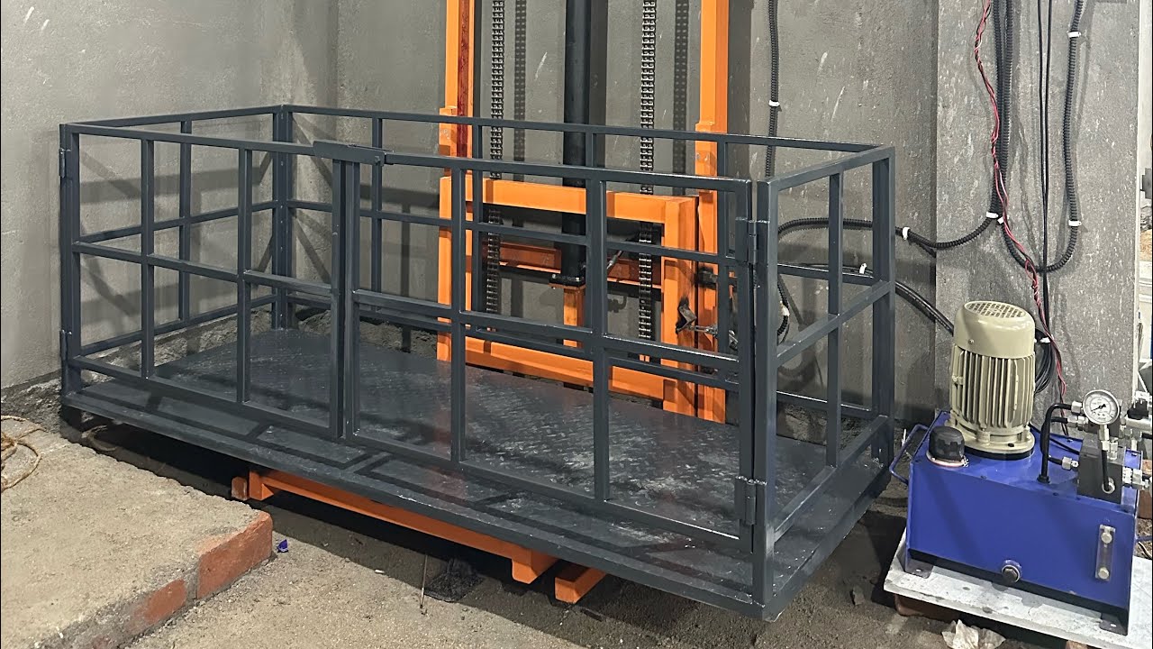 Hydraulic Goods Lift || Hydraulic Cargo Lift - 1000 KG Lifting Capacity ...