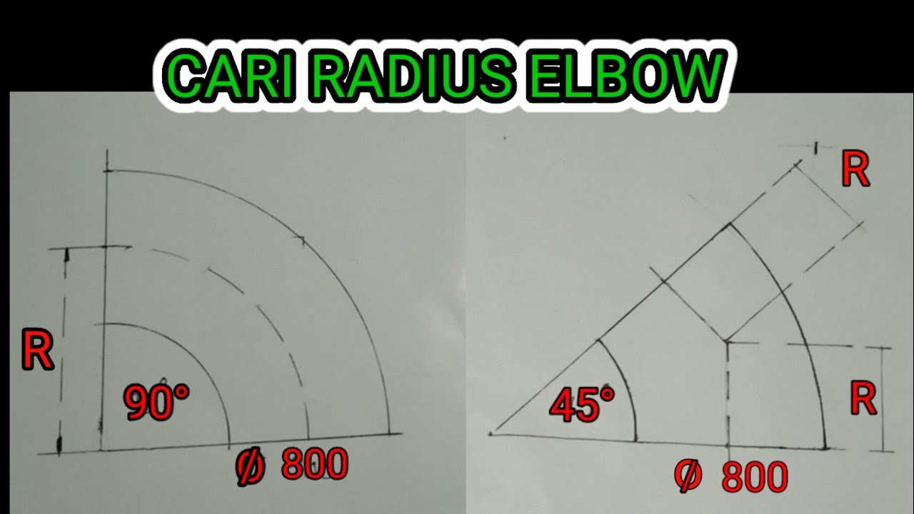 Rumus CENTER LINE elbow semua derajat - YouTube