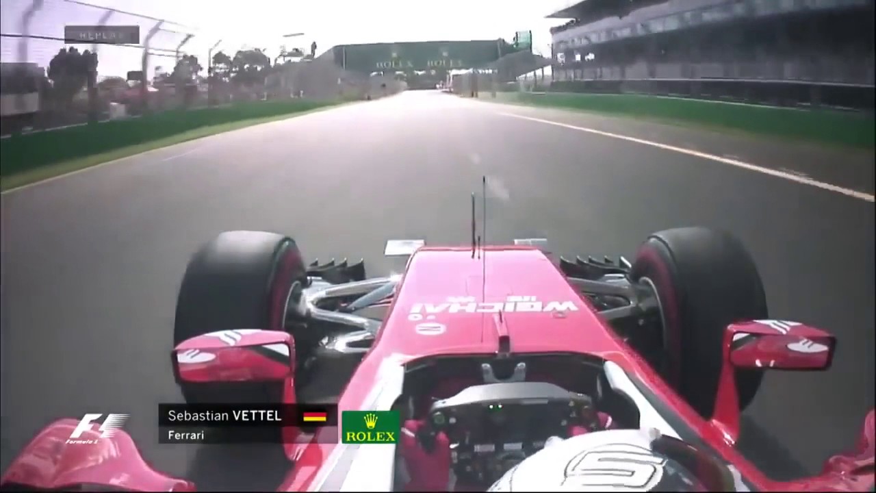 Sebastian Vettel Gp Melbourne 2016 SUPER START - YouTube