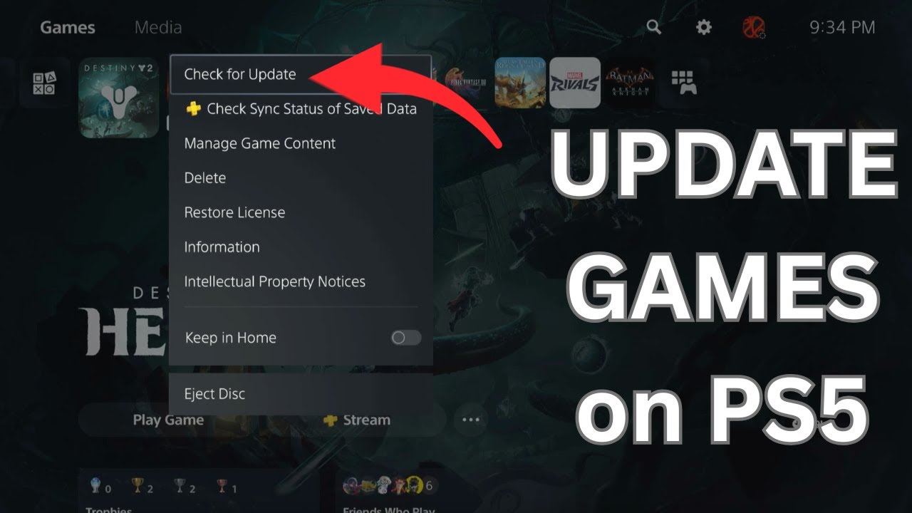 How to Update Games on PS5 (Easy Method) - YouTube