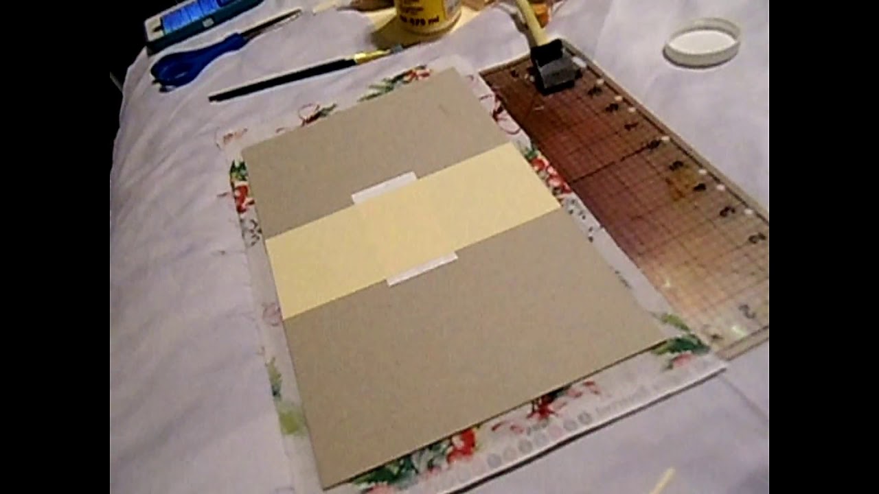 December Junk Journal Tutorial Constructing Hard Cover Craft With Me ...