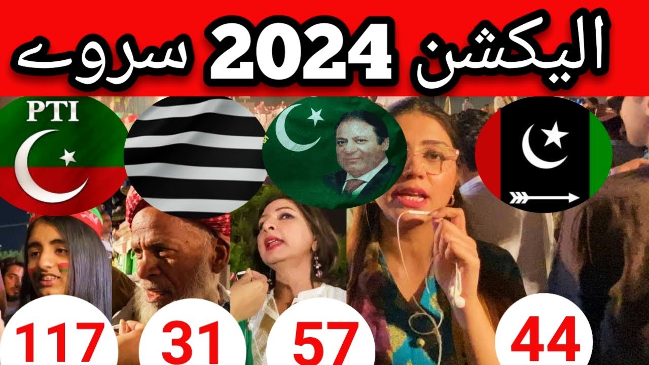 ELECTION 2024 SURVEY // PTI / JUI / PPP / PMLN / VOTE KO IZZAT DO ...