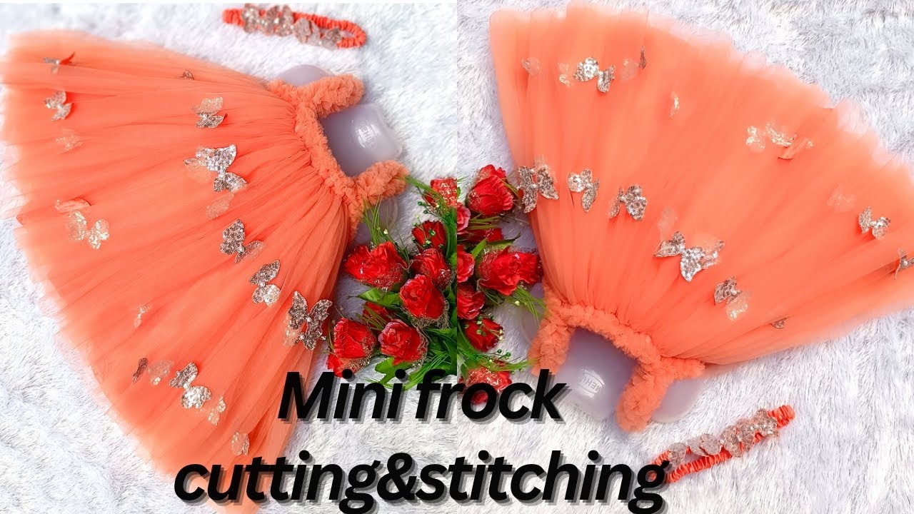 Mini Frock Cutting and Stitching/How to make Mini frock - YouTube