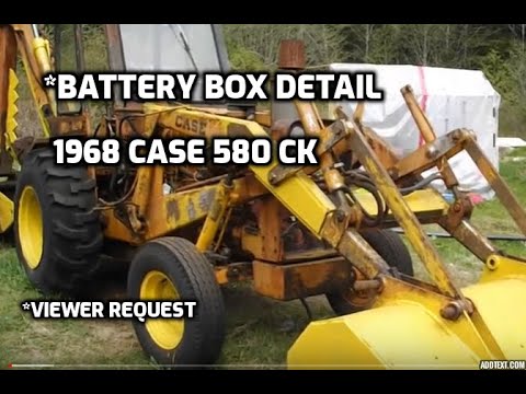 HELPING OUT A VIEWER: Battery Box Detail 1968 Case 580CK Tractor - YouTube