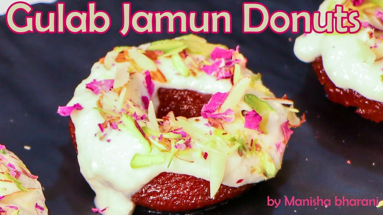 Gulab jamun Rabdi Donuts Holi Special Easy Recipe गुलाब जामुन रबड़ी ...